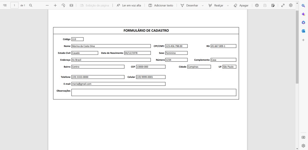 Planilha de Cadastro de Clientes Profissional - Loja Excel Easy